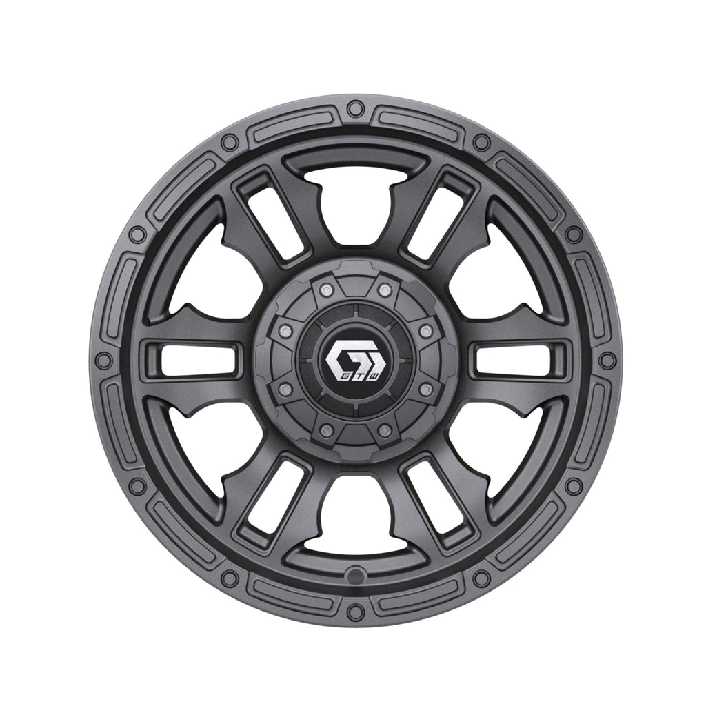 12″ GTW® Shogun Gloss Gunmetal Wheel – GolfCartGurus